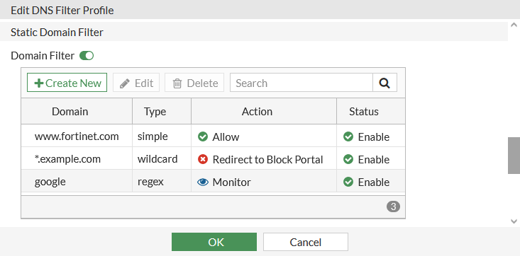 Local domain filter | FortiGate / FortiOS 7.6.4 | Fortinet Document Library